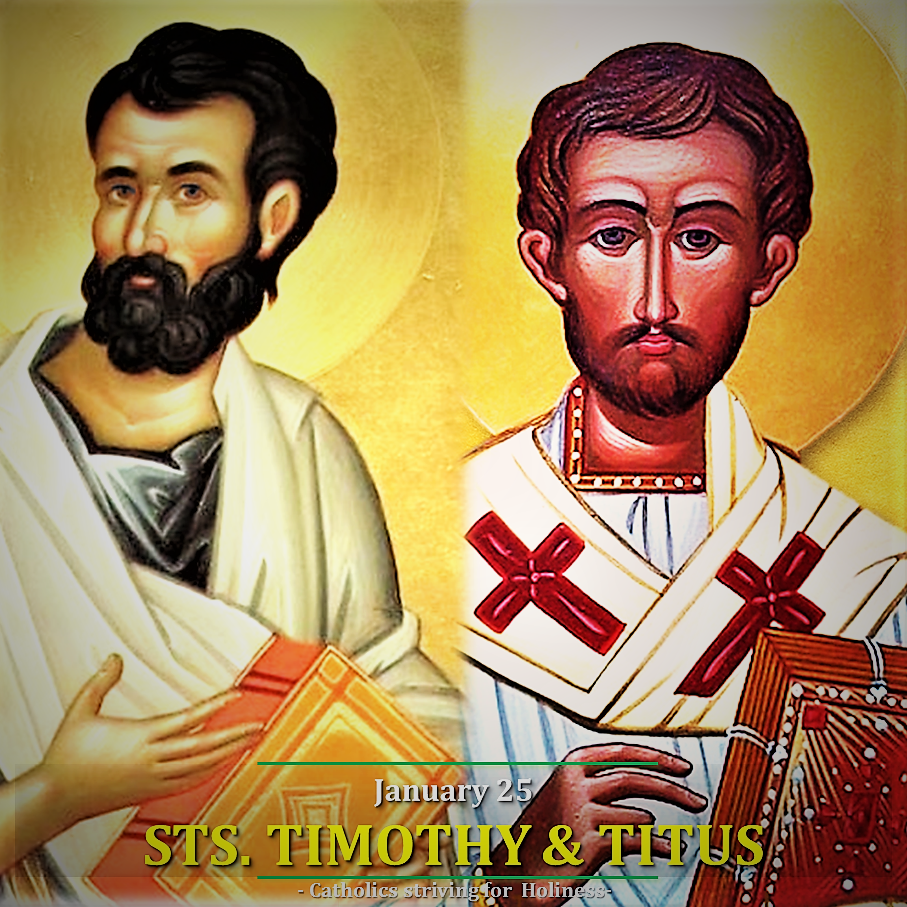 Jan. 26: Sts. Timothy and Titus, Bishops AV+ Divine Office Reading ...