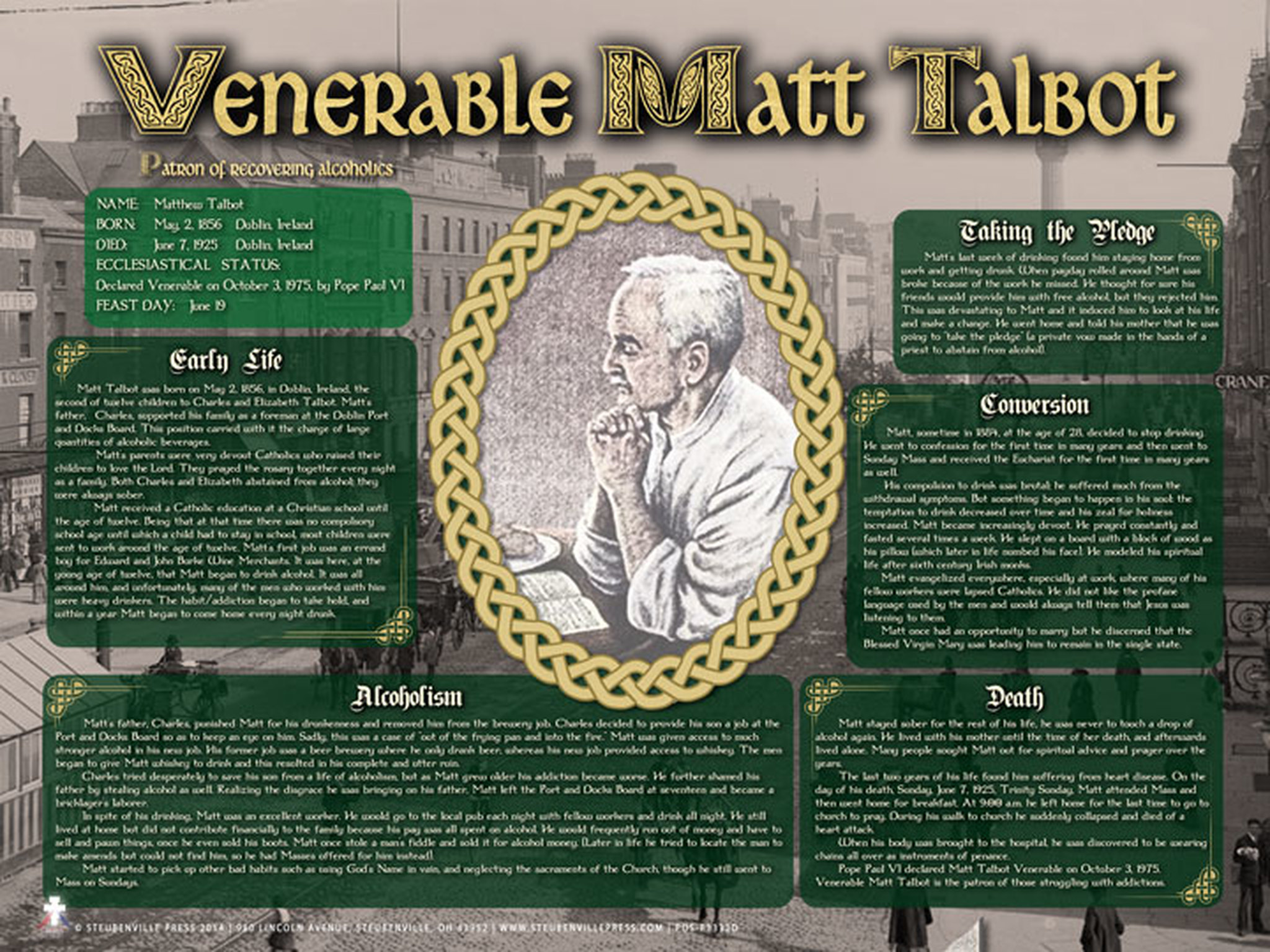Saint of the Day – 7 June Venerable Matt Talbot OFS – AnaStpaul