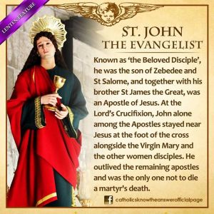 Saint of the Day – 27 December – St John the Apostle and Evangelist ...