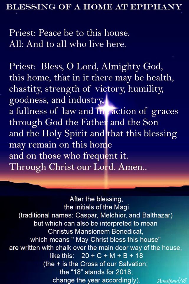 Epiphany House Blessing Catholic How To Bless Your Home This Epiphany