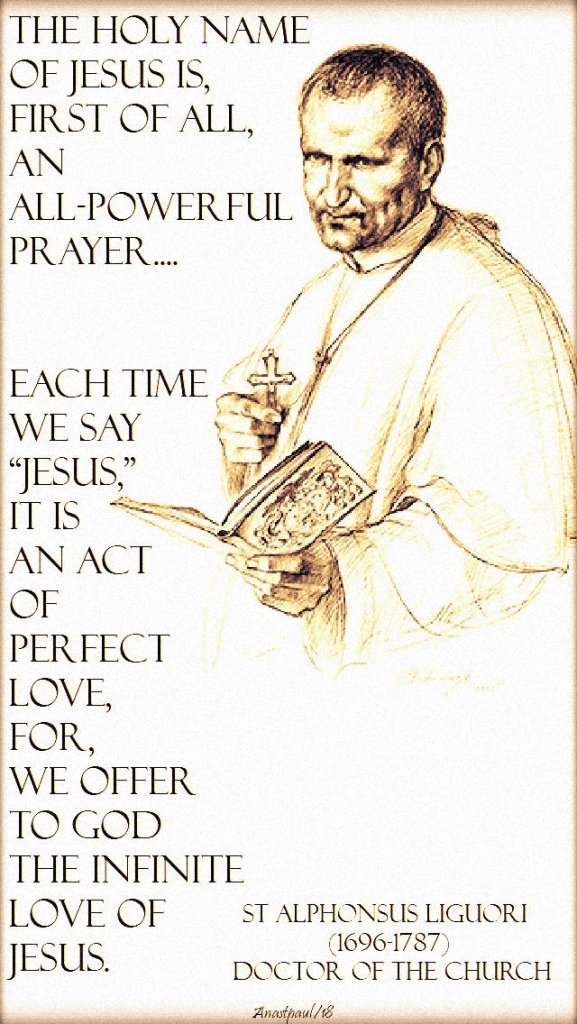 Feast of the Most Holy Name of Jesus – 3 January – AnaStpaul