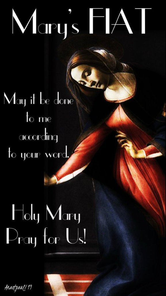 Marian Thoughts – 14 May – Pope Francis – The First Joyful Mystery: The ...