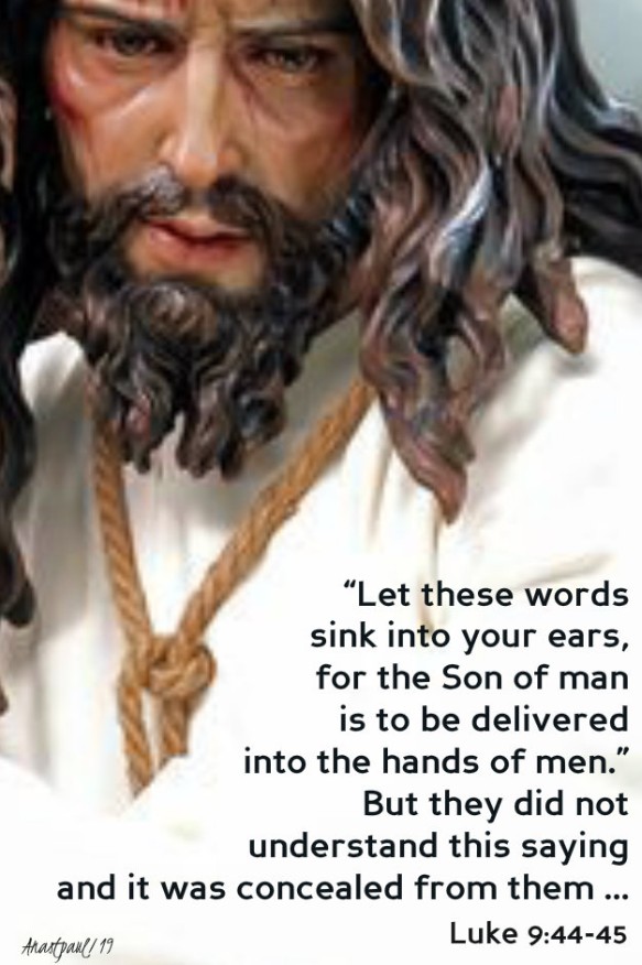 One Minute Reflection – 26 September – But they did not understand ...