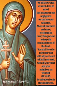 Quote/s of the Day – 5 January – Saint Syncletica (c320-c400) – AnaStpaul