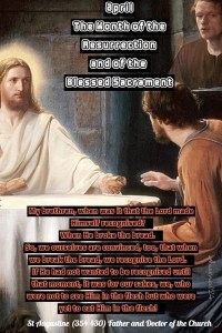 Devotions for the Month of April – The Resurrection and The Blessed ...