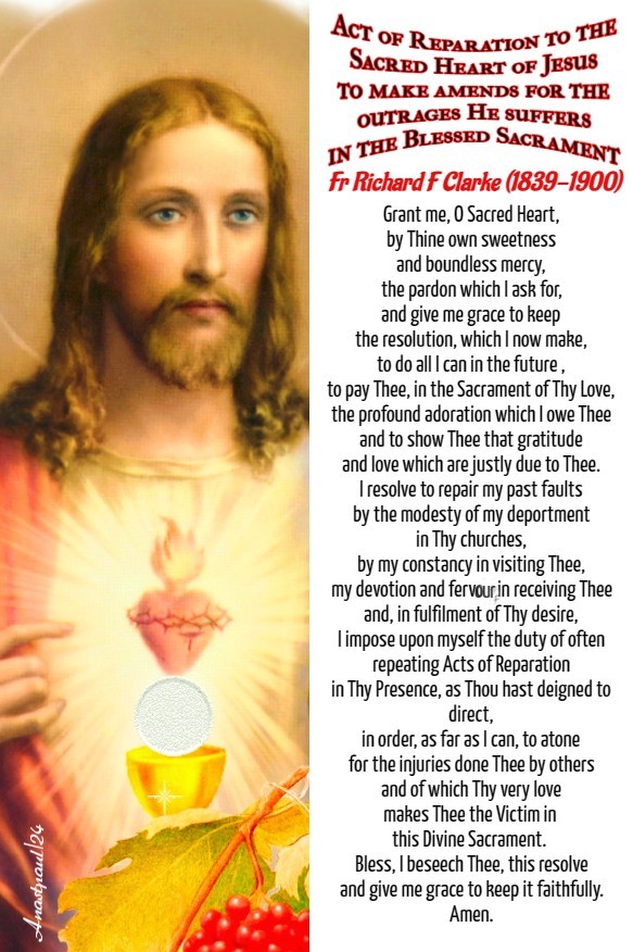 Our Morning Offering – 22 September – Act of Reparation to the Sacred ...