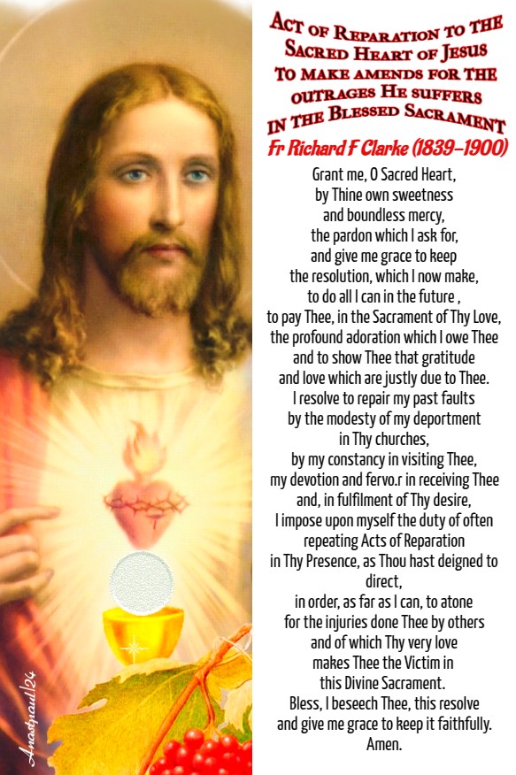 Our Morning Offering – 22 September – Act of Reparation to the Sacred ...