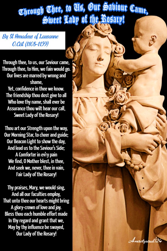 OCTOBER – The HOLY ROSARY and The HOLY ANGELS – AnaStpaul