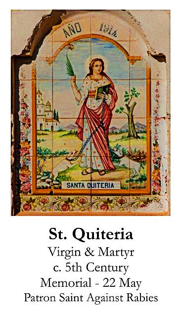 Saint of the Day – 22 May – St Quiteria (5th Century) Virgin Martyr ...